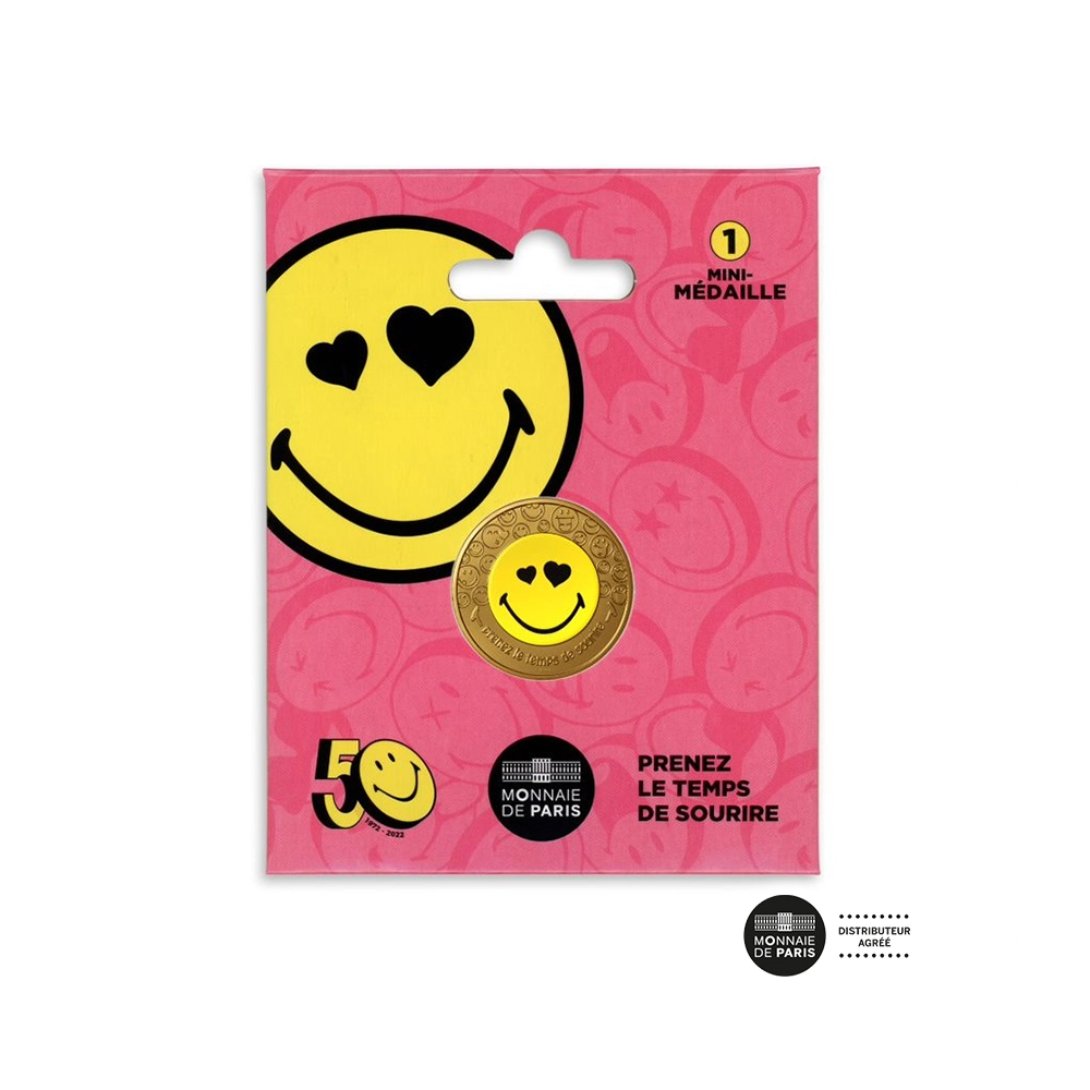 50 ans du Smiley - Mini Médailles - 2/5 - 2022 – pieces-et-monnaies.com