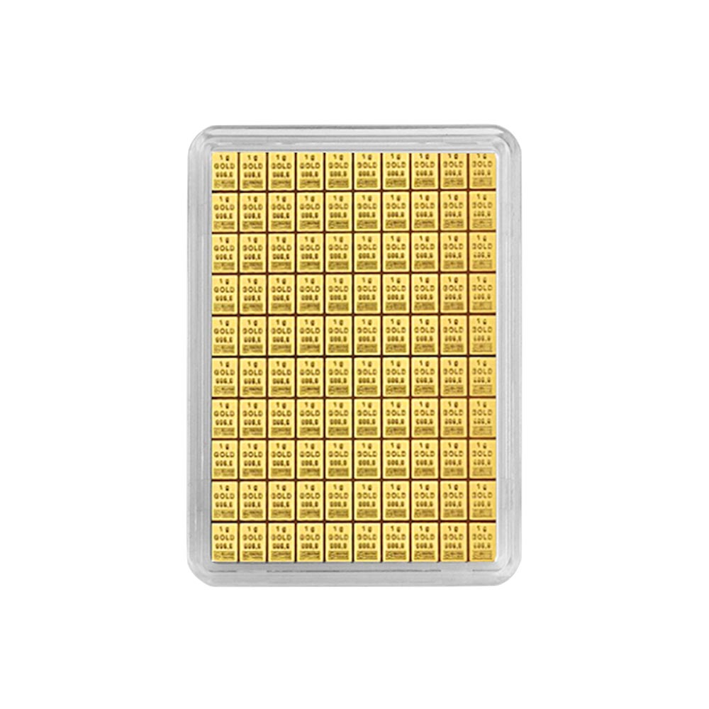 Lingotin CombiBar - 100g Or 999% – pieces-et-monnaies.com